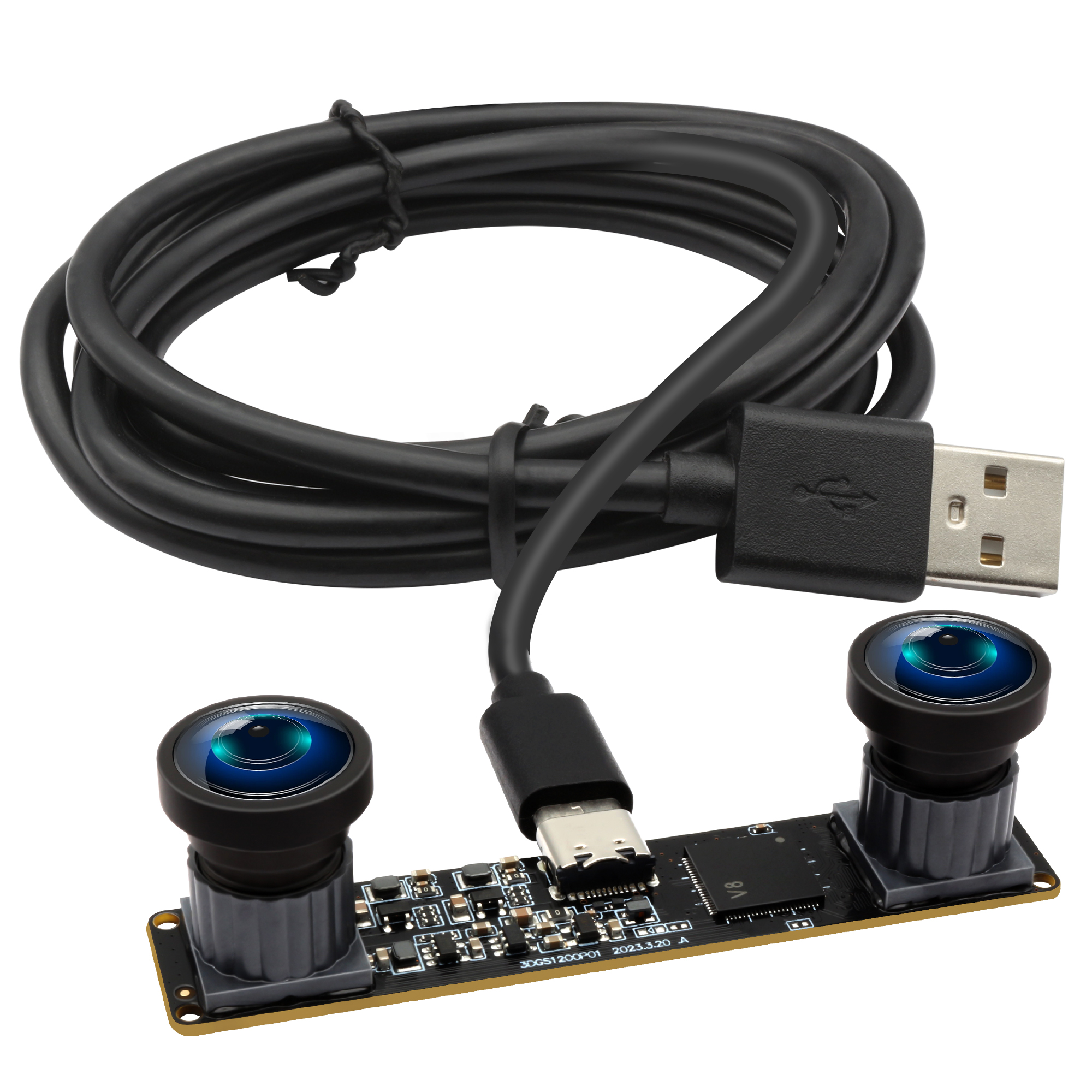 High-Quality ELP 3D Stereo VR USB Camera with Global Shutter & Wide ...