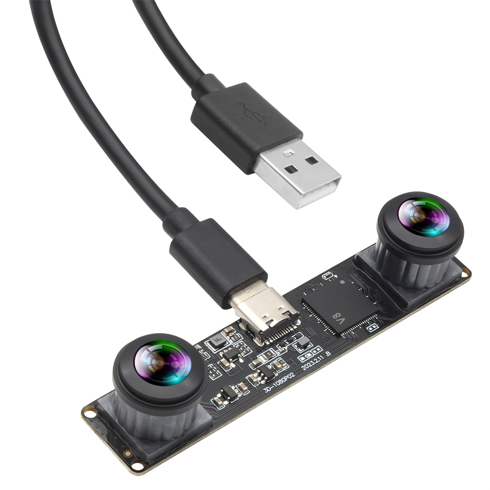 ELP 180° Dual-Lens Fisheye 4MP Stereo USB Camera Module