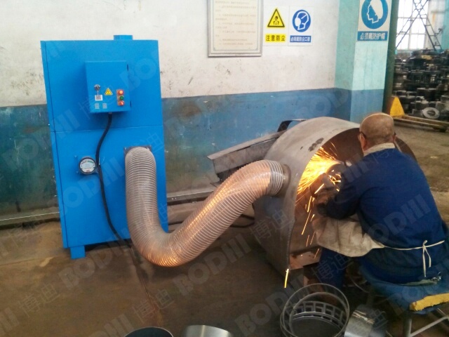 Grinding Room Dust Control Project for the Bearing Industry