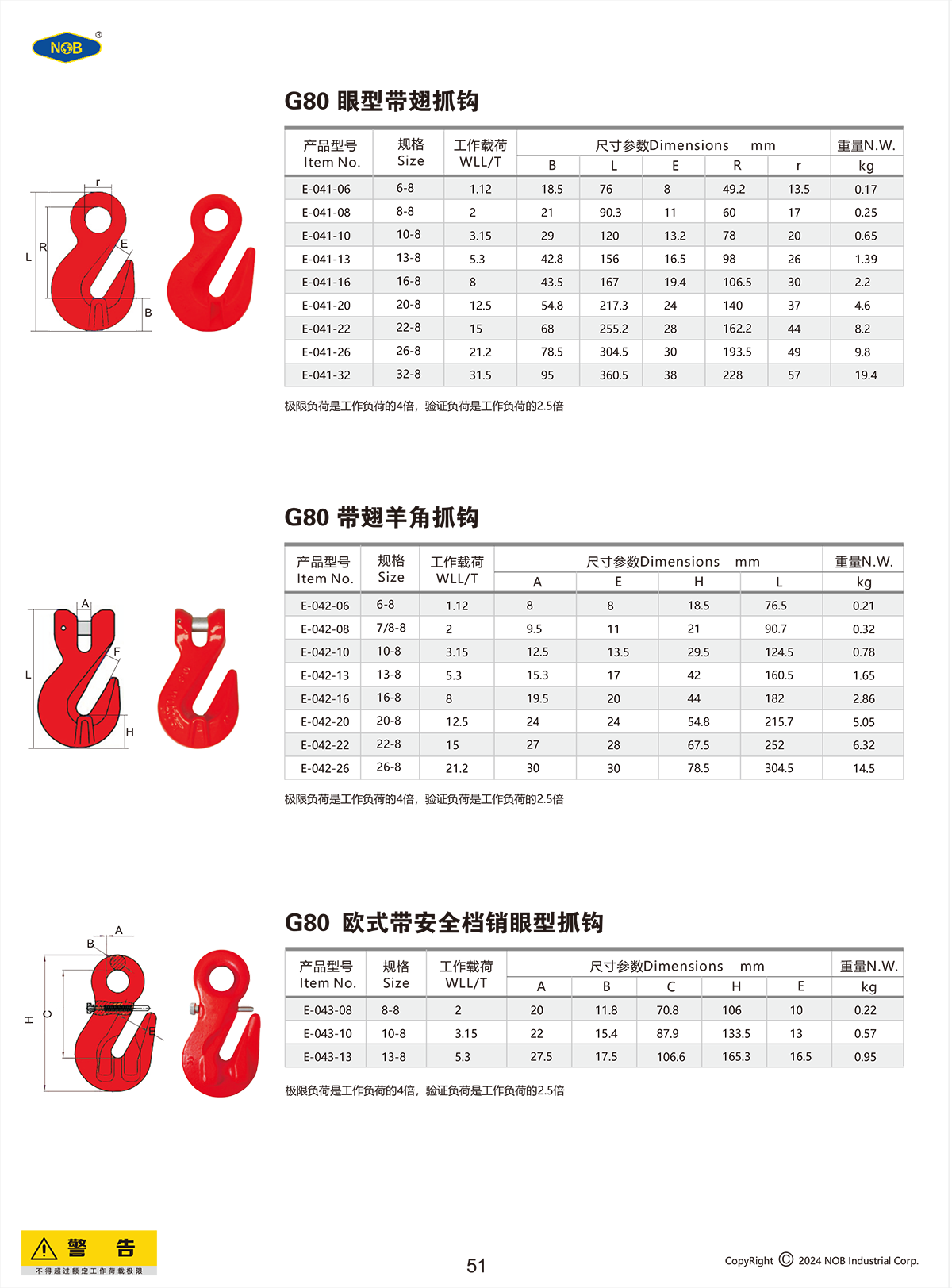 G80欧式带安全档销眼型抓钩_川尚机械设备(武汉)有限公司