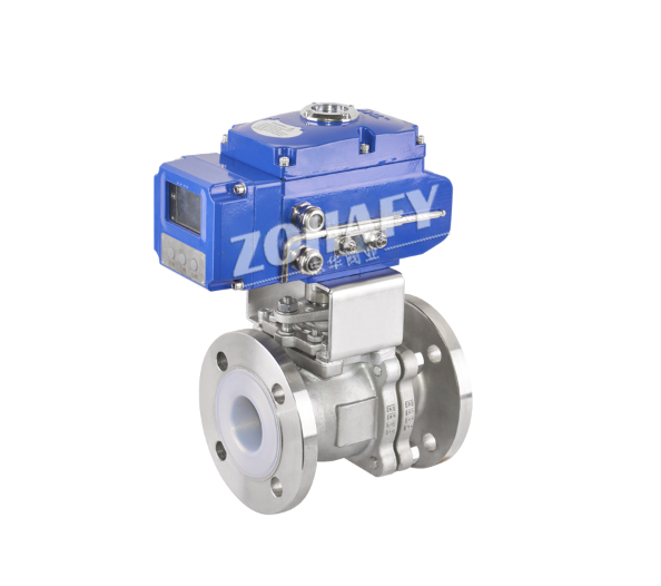 ZSHOF电动衬氟球阀_浙江忠华阀业有限公司