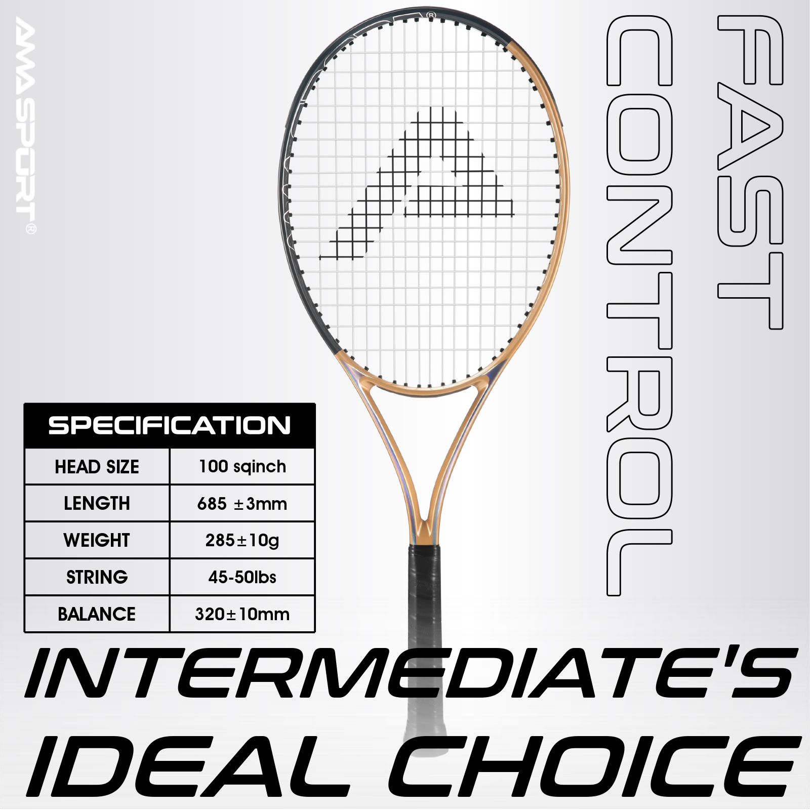 Tennis Rackets-Fast Control Glod-Ama Sport