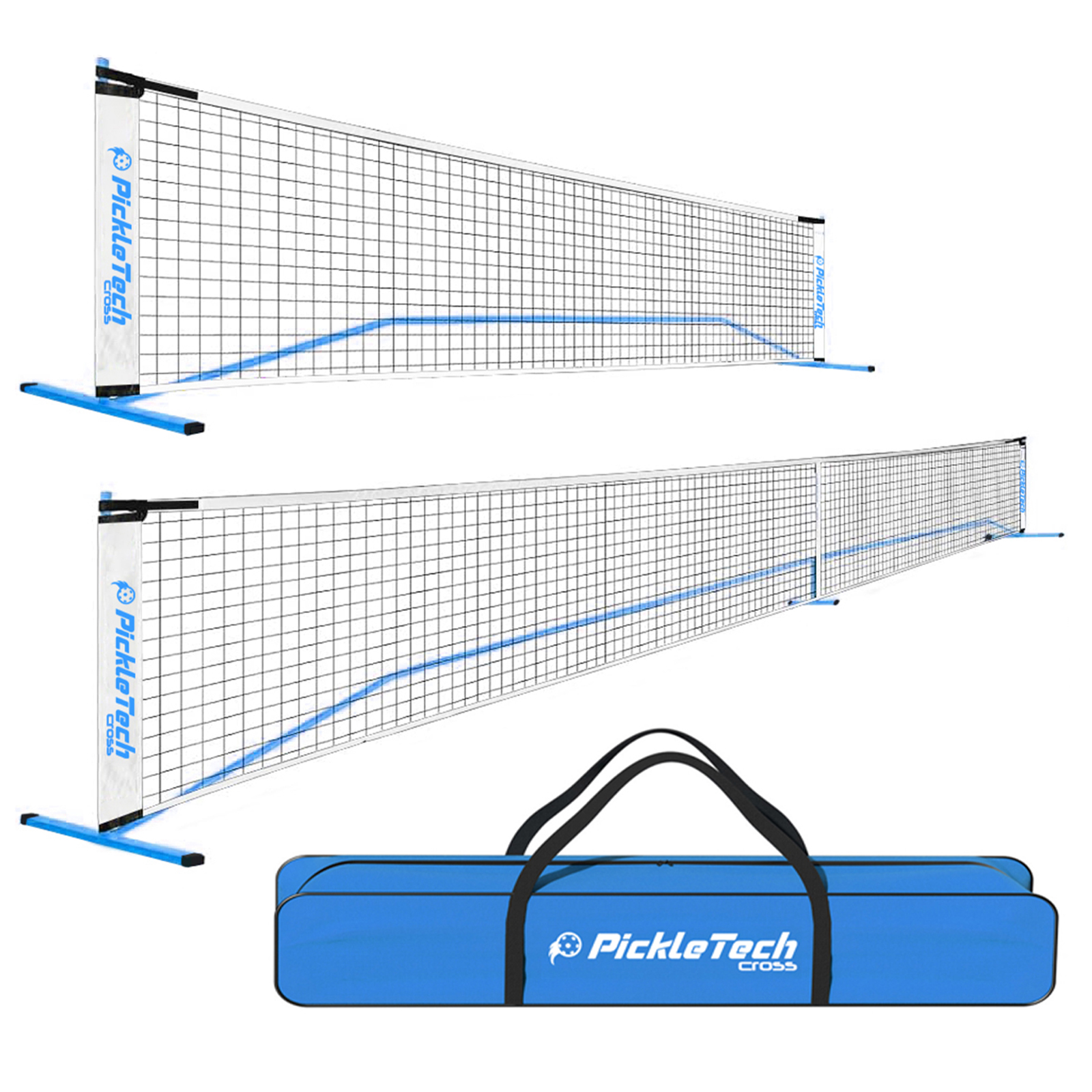 Portable Pickleball Net System-4.0 2In1 Blue-PickleTech
