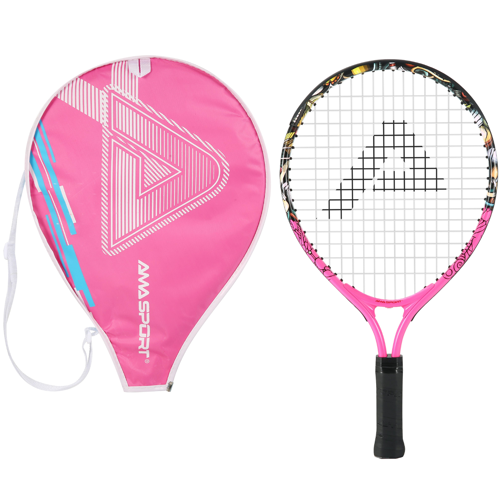 Kids Tennis Rackets-Graffiti Pink-Ama Sport