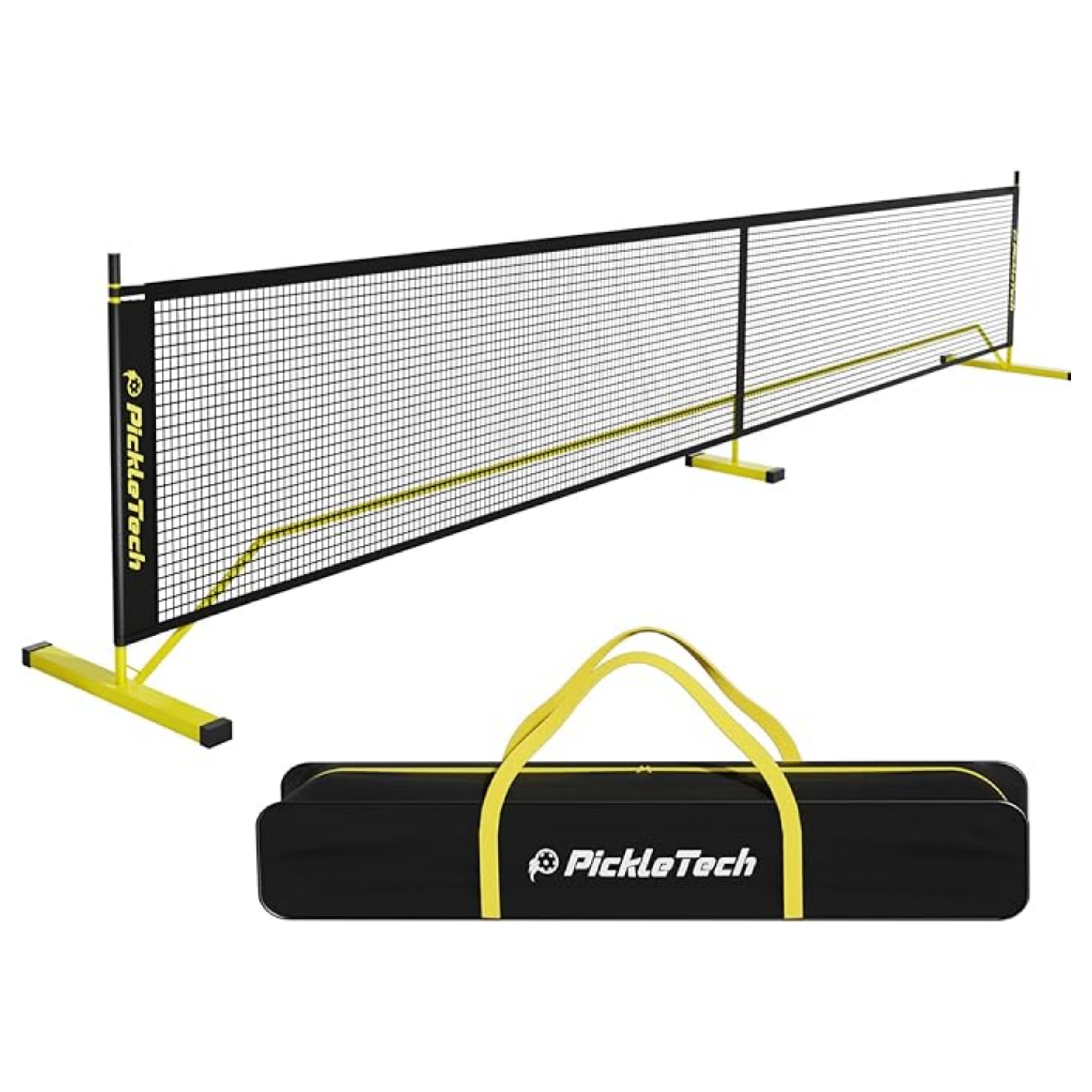 Portable Pickleball Net System-Yellow-PickleTech