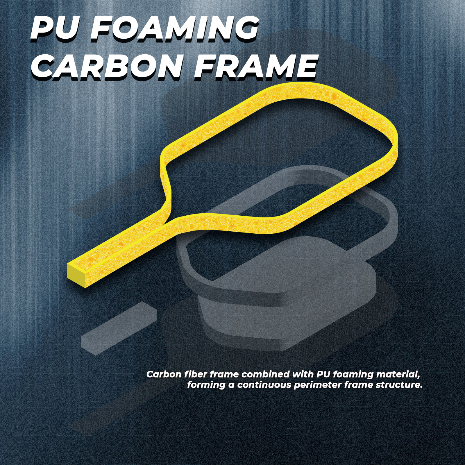 AMA Industry MPP Core - EVA+Foam Frame Pickleball Paddle