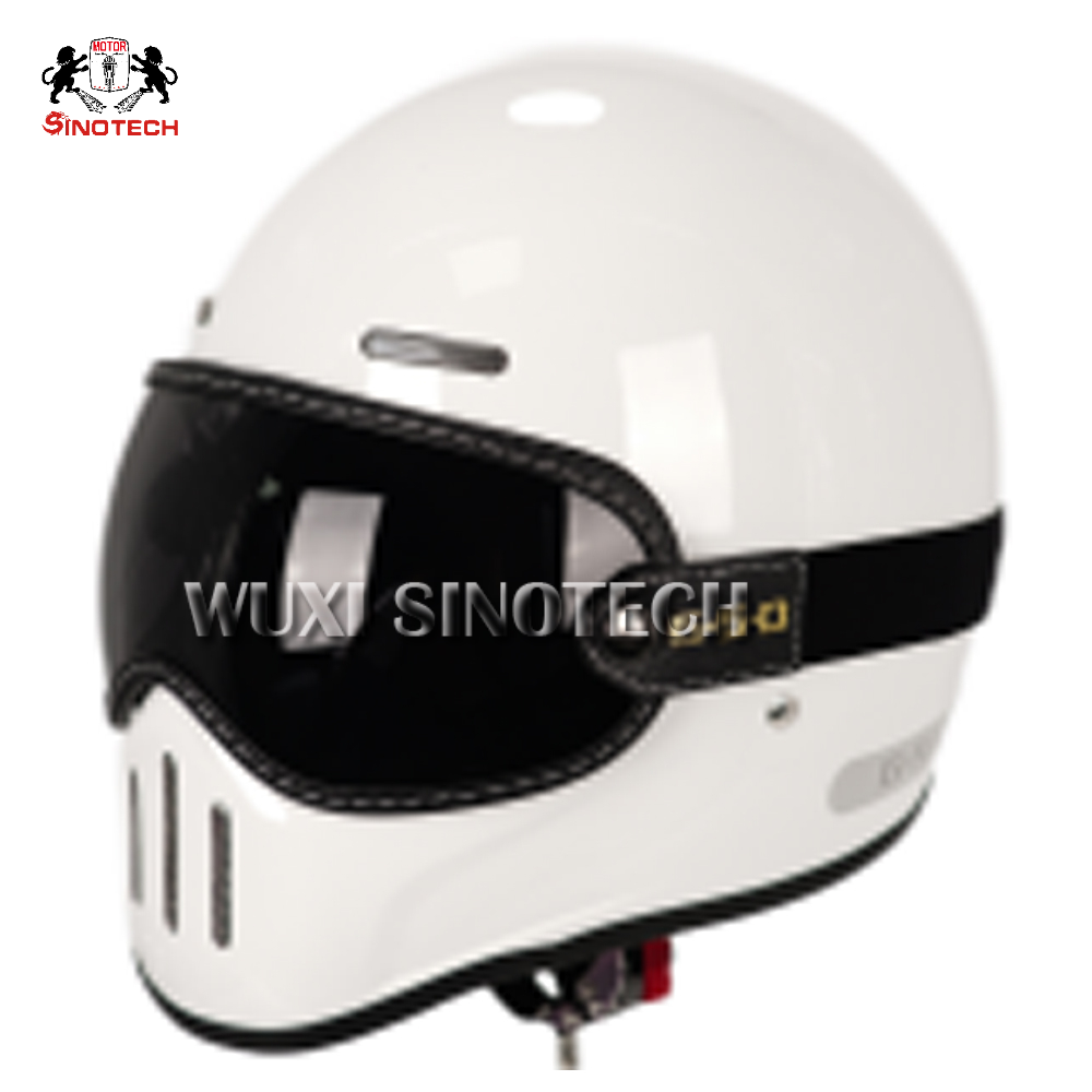 "2024 New Arrival Glass Fiber Full Face Helmet Retro Vintage Riding ...