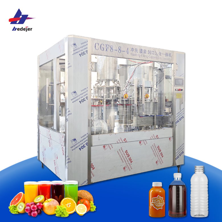 8-8-4 Fruit juice hot filling machine, suitable for all kinds of fruit ...