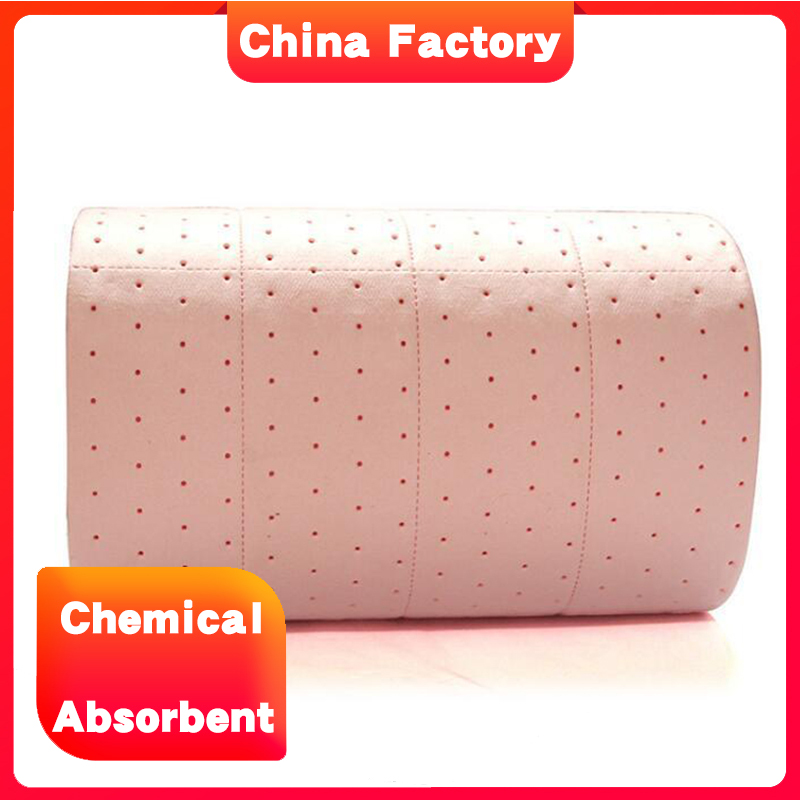 Oilspillpro Pink Chemical Absorbent Pad for Lab Hazmat Spills
