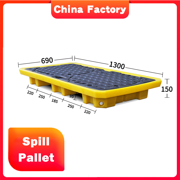 Low Profile Drum Spill Containment Pallet for Outdoor Use | Oilspillpro