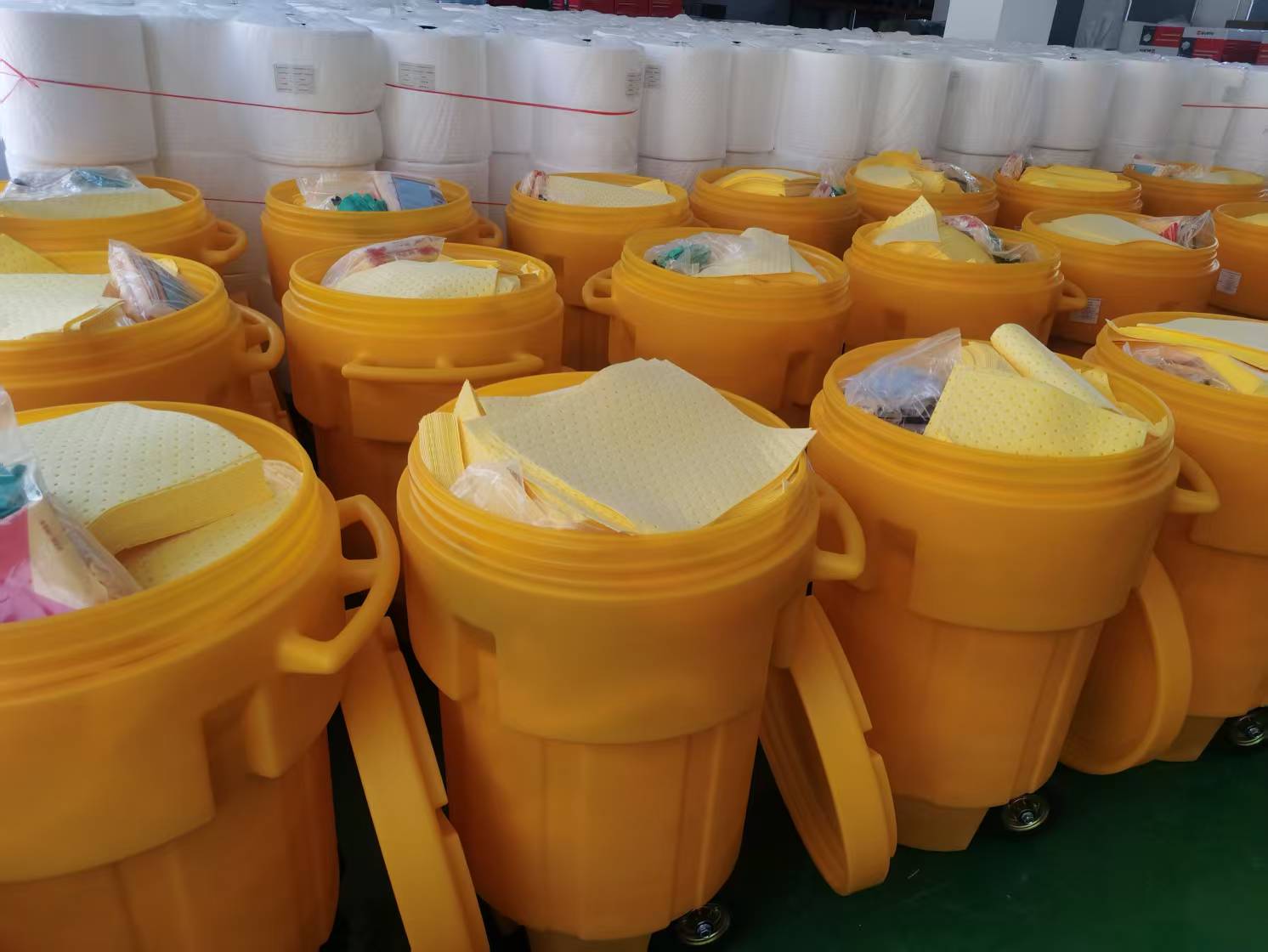 100% PP 95 Gal Wheeled Overpack Drum Spill Kit | Oilspillpro
