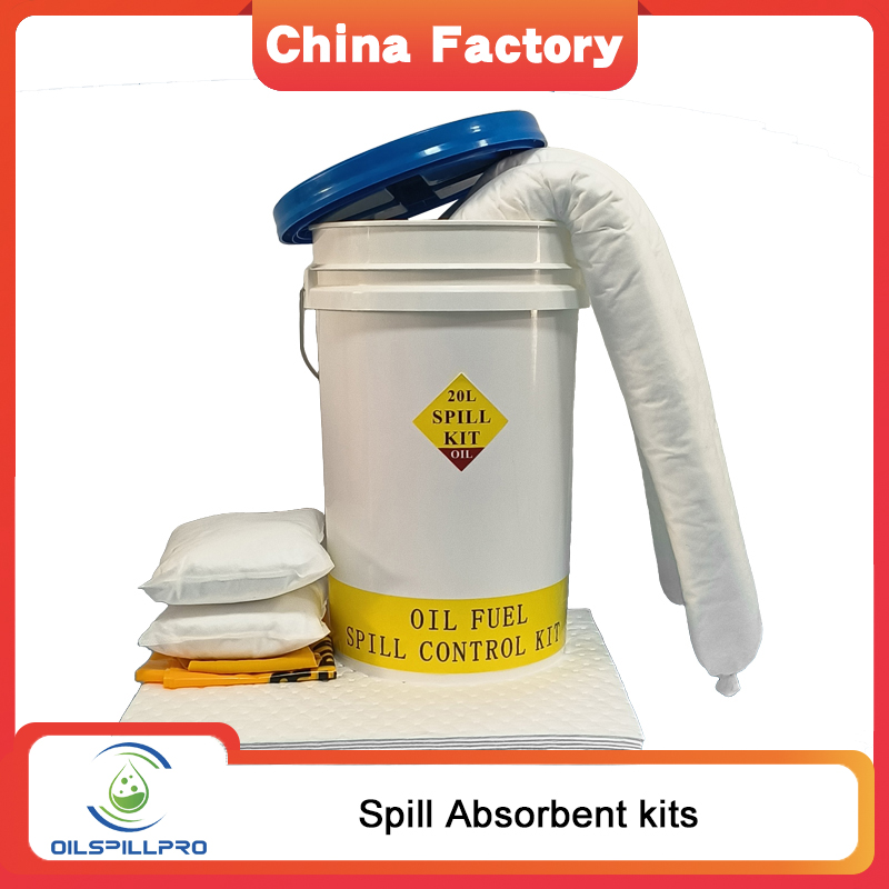 20L Oil Absorbent Spill Kit for Machine Cleaning | Oilspillpro
