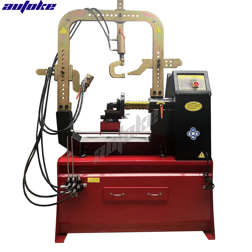 Heavy-Duty Wheel Rim Straightening Machine with Reinforced Gantry | AUTOKE