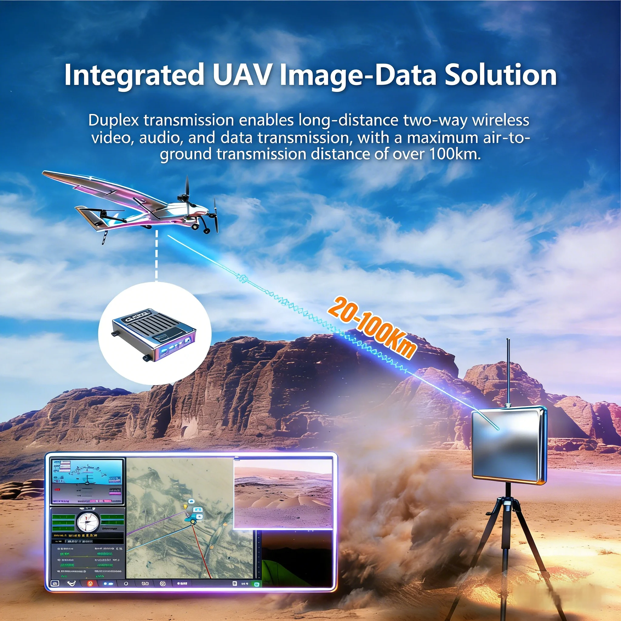 UAV Video & Data Integrated Radio-Suntor