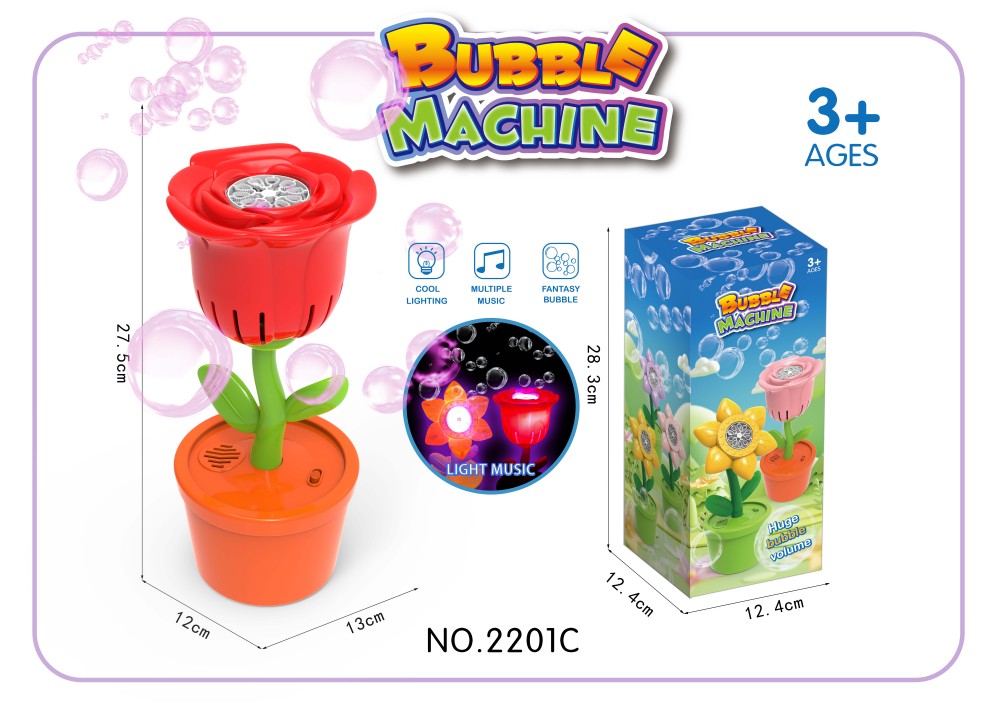 Creative Children Red Rose Bubble Machine Toy | Manufacturer & Sealed ...
