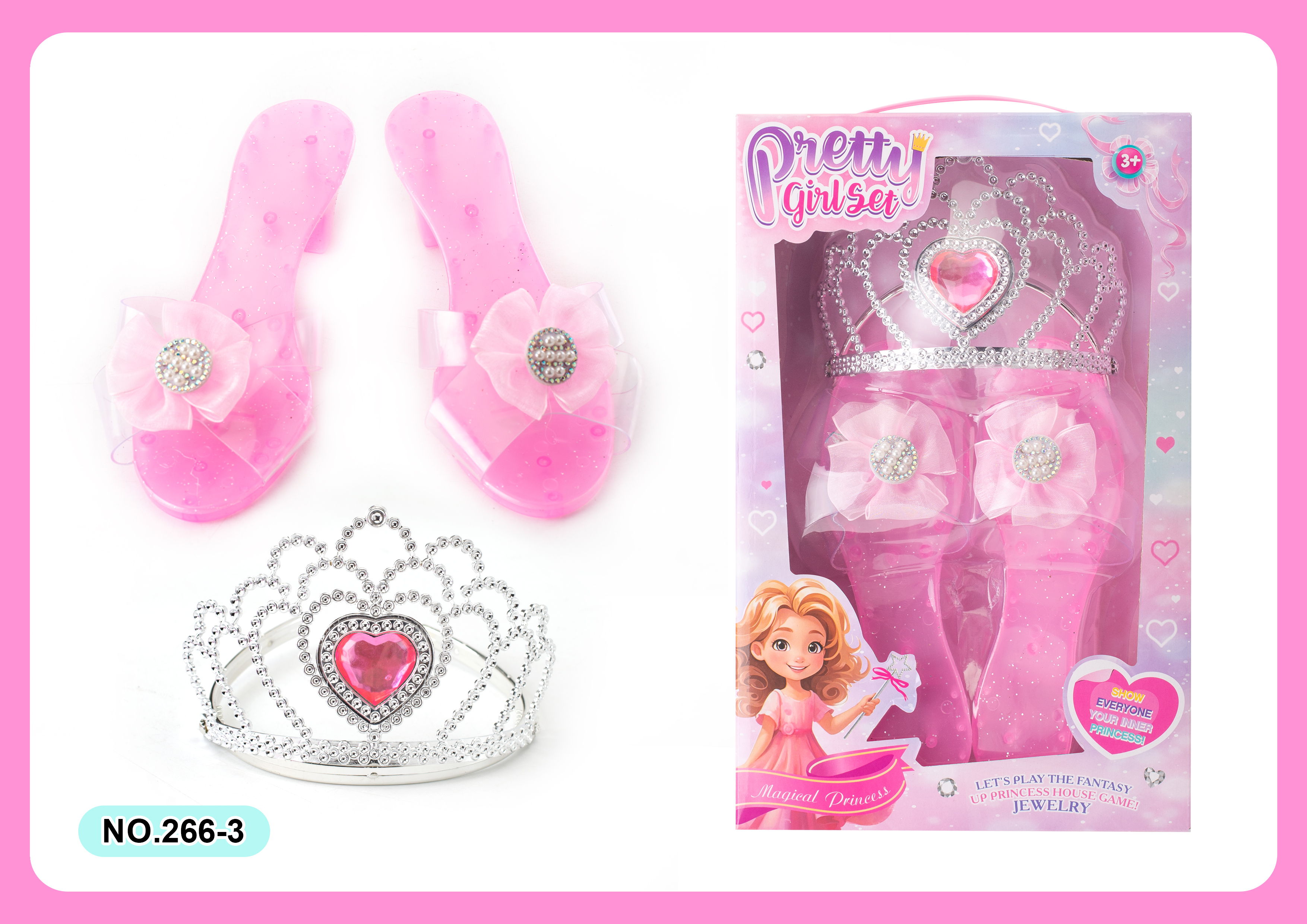 Princess Accessories Set – Crown, Wand, Jewelry | OEM Manufacturer