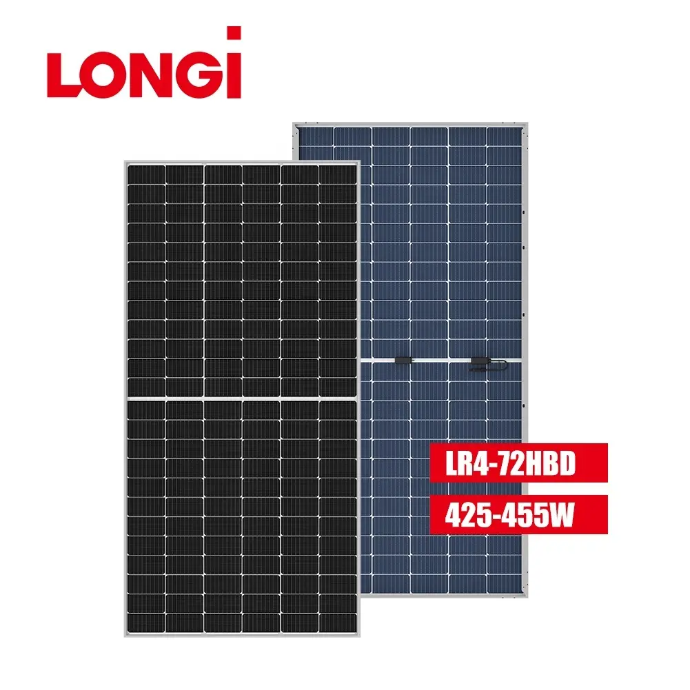 Longi 435W 440W 450W Bifacial Solar Panel