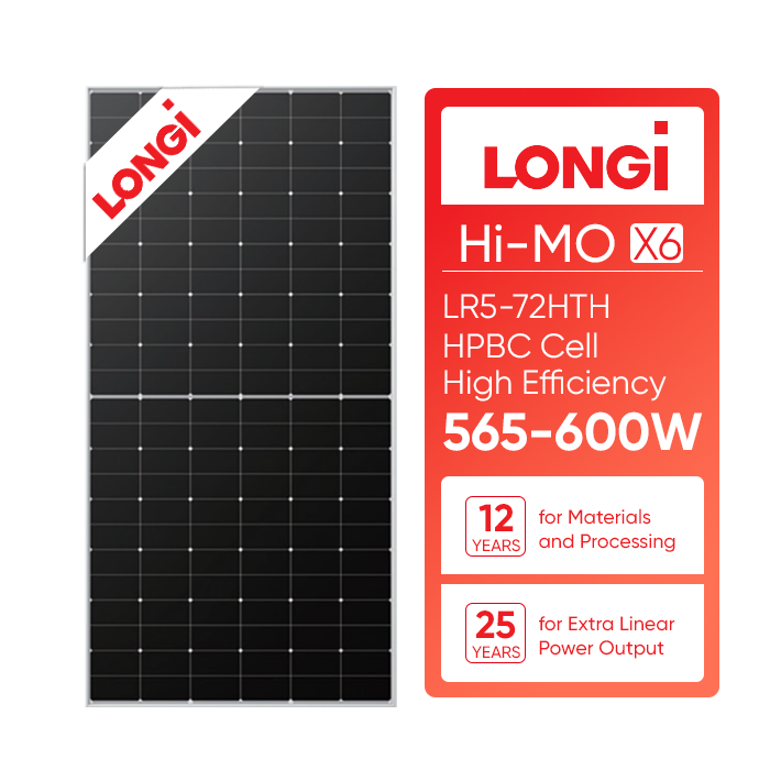 Longi solar panel 560W 580W 585W 590W 600W