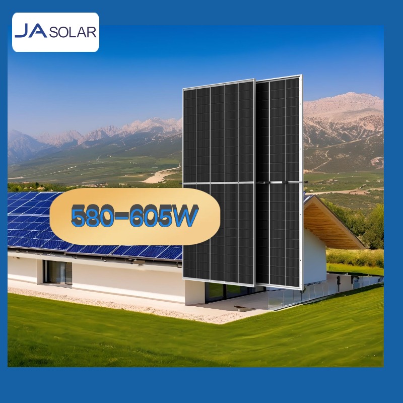 JA 580w 585W 590w 595w 600w 605w N-type Double glass Solar Panel