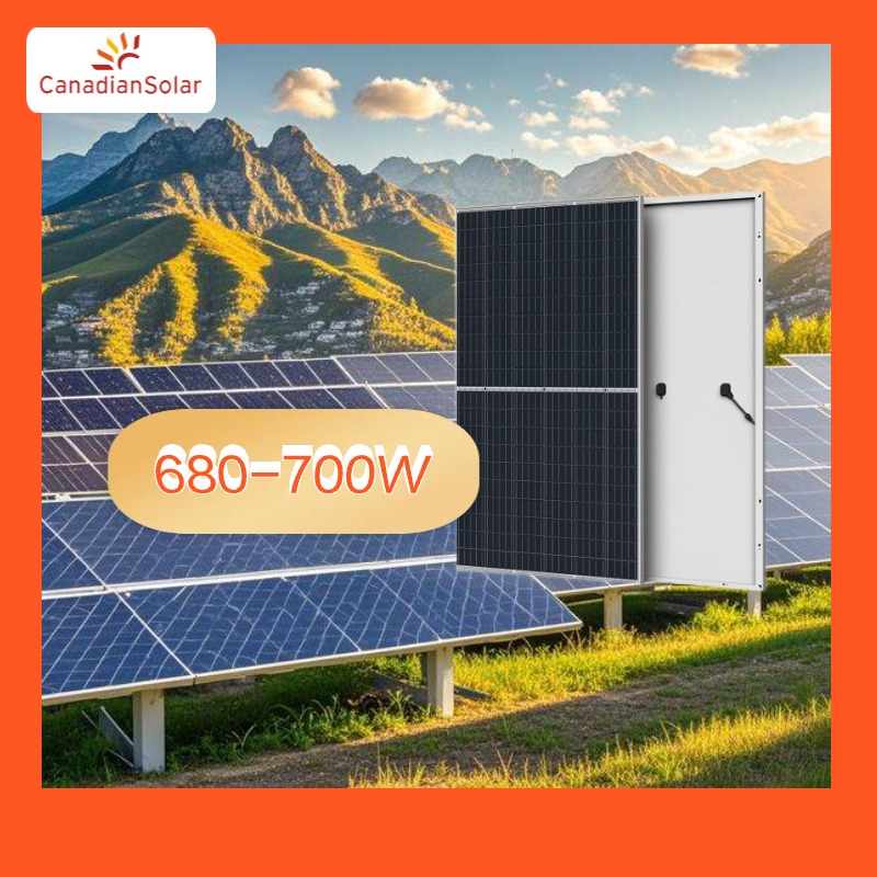 Canadian Solar Panels Bifacial TOPCon 210mm Cell 700W 695W 690W 685W 680W