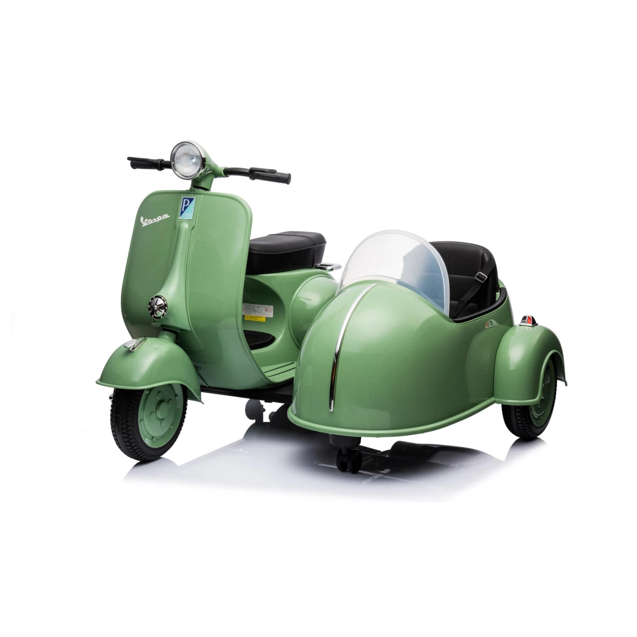 A8808 12V official Licensed VESPA Sidecar, Electric Children Car ...
