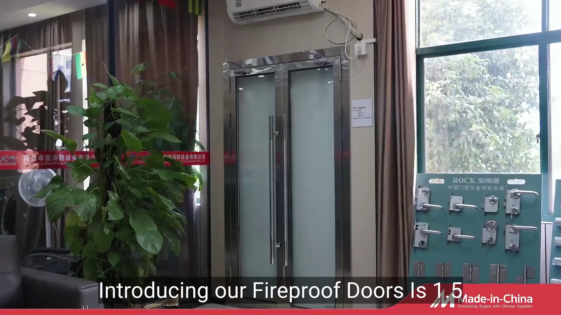Steel Frame Fire Rated Glass Door - Enhanced Security and Fire Protection