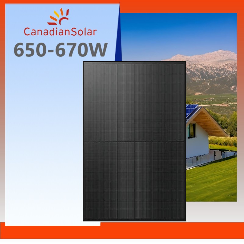 Canadian solar BiHiKu7 210mm half cell 650W 660W 665W 670W-JA PV Panel ...