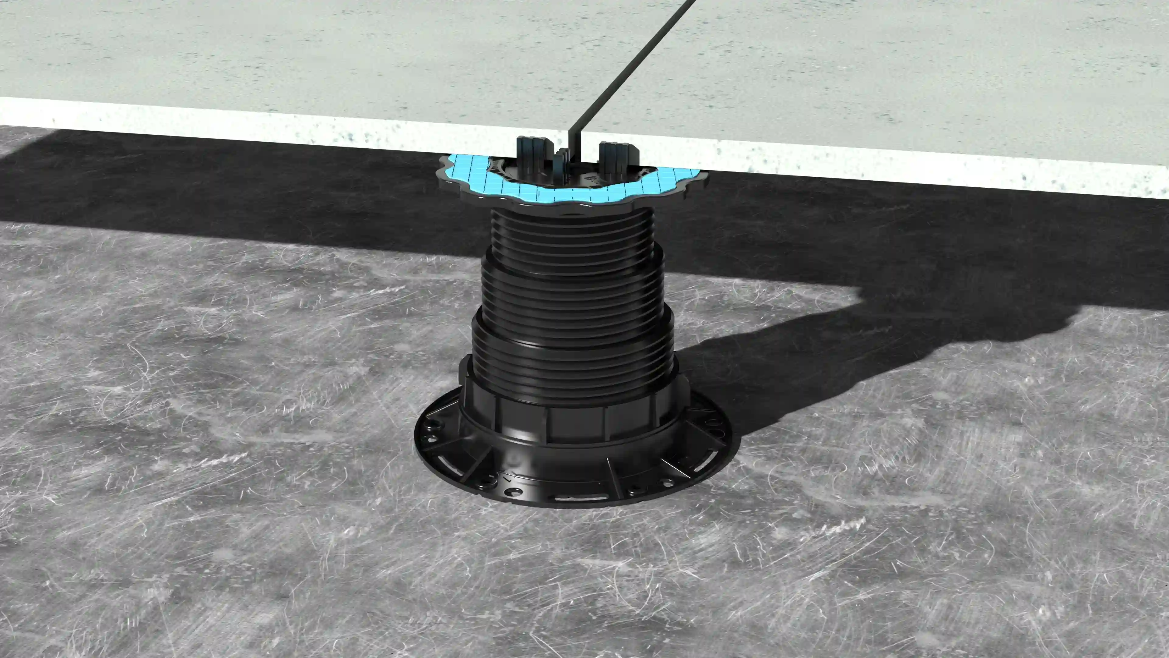 (HE-1) Low Price Good Quality Wpc Decking Tile Pedestal Plastic Decking ...