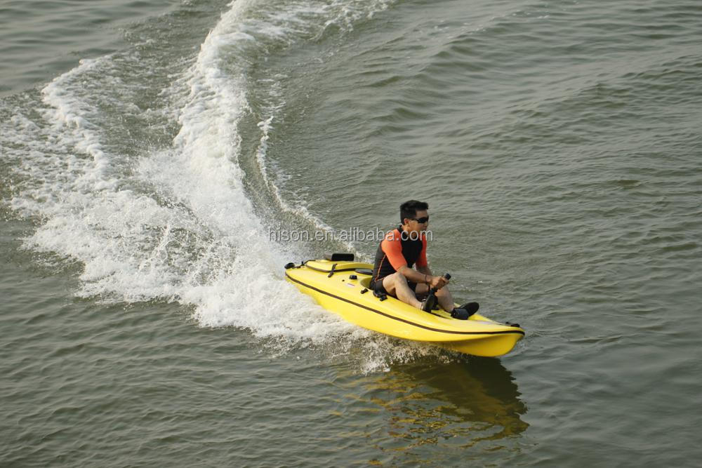 New Fiberglass Kayak for Fishing 4 Stroke Jet Engine Powered - Hison