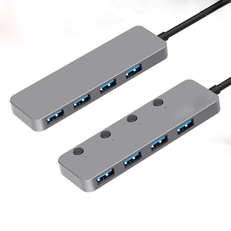 High speed transmission multiple ports usb 3.0 hub docking station with led