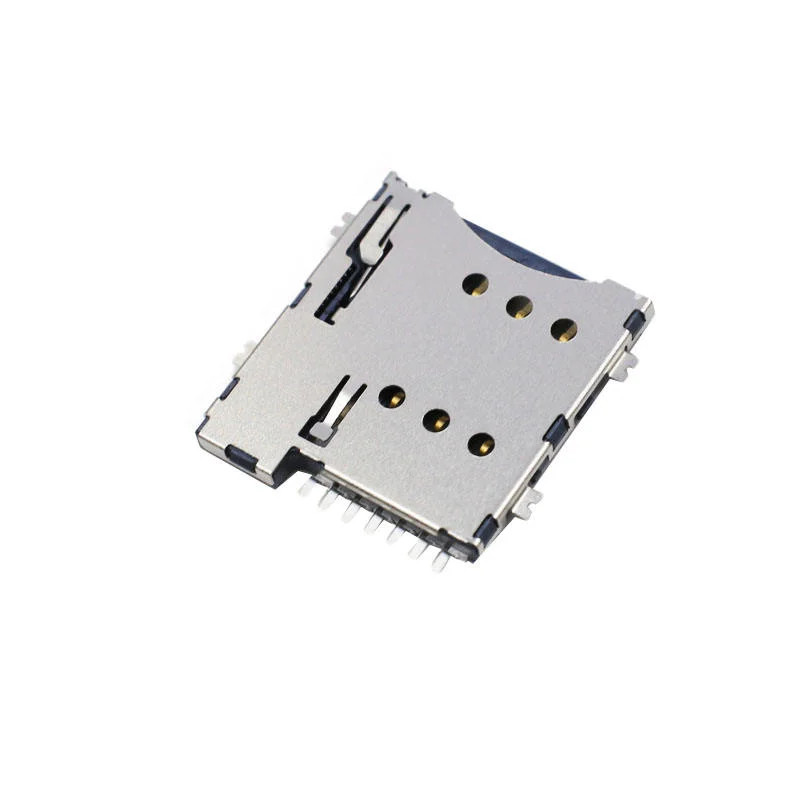 micro sim card socket connector push push 6P SMT