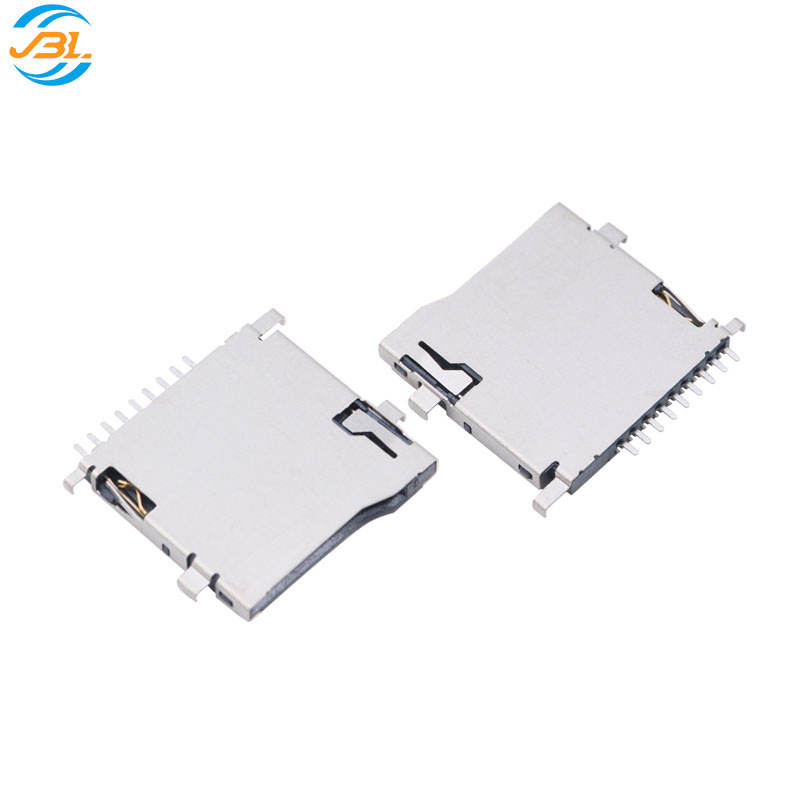 Forward sinking plate H0.85 TF PUSH card holder 9Pin SD memory card ...