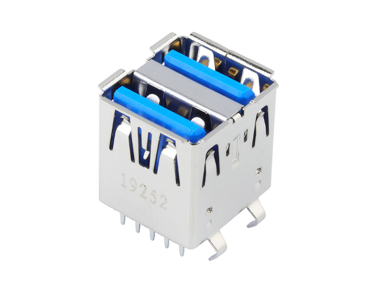 molex 484090003 Universal Serial Bus (USB 3.0) I/O Receptacle, Dual ...