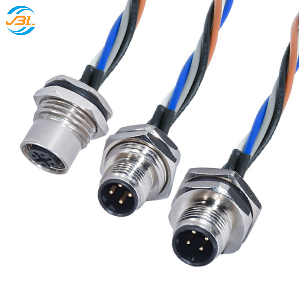 OEM M12 Circular Connector 4 5 6 7 8 Pin Layered Panel Waterproof Male ...