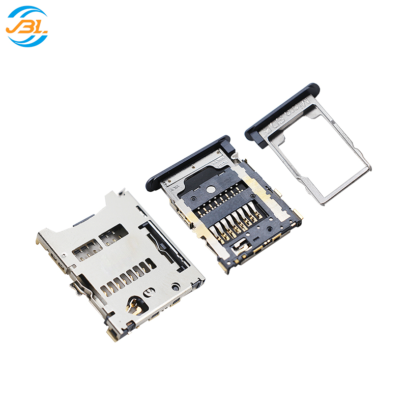 jbl-102366682 MICRO SD PIN PUSH Type Card Connector wtih Tray H1.35mm