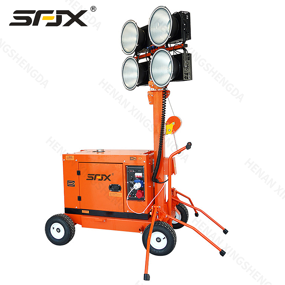 Mobile Lighthouse Led Light Tower Industrial 7m Led Light Tower Led ...