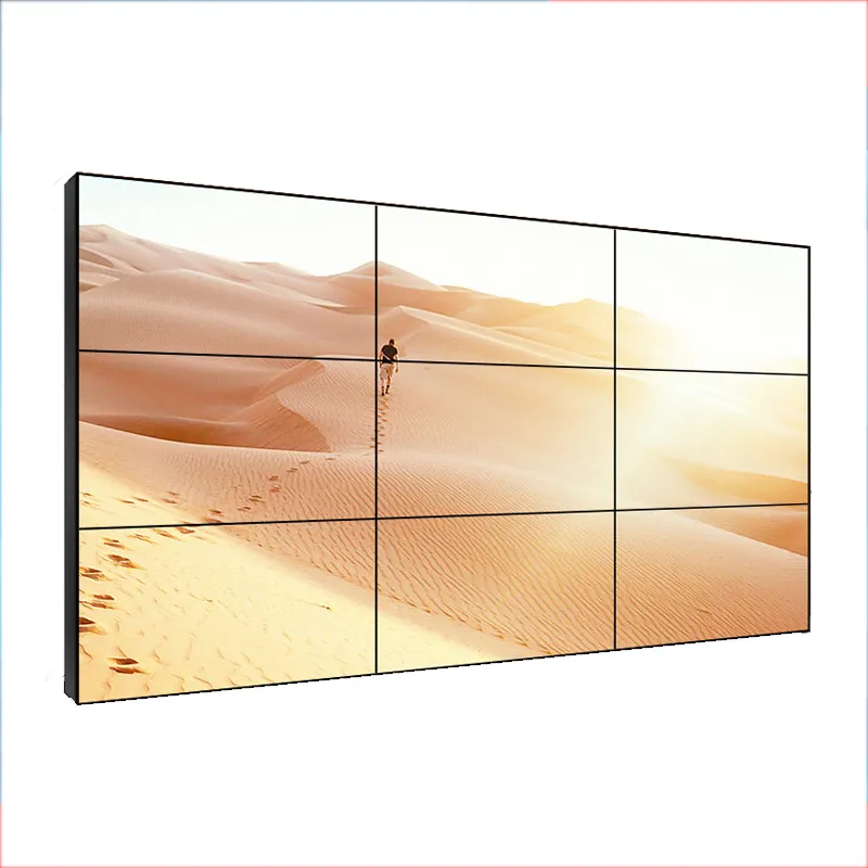 LCD Slim Video Player Wall Mounted Seamless Videowall Solutions
