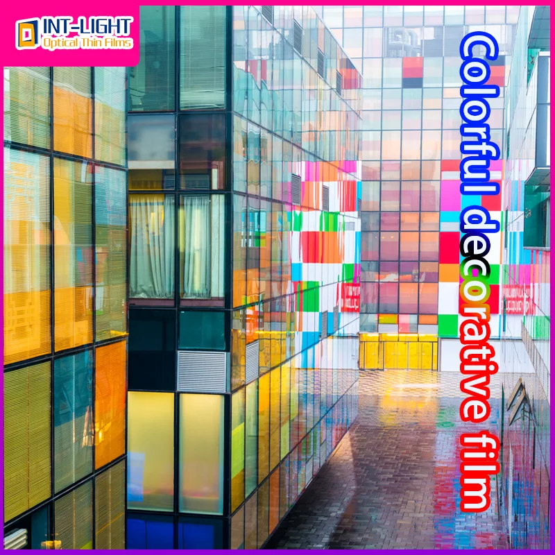 Transparent Colored Window Film Factory-Colored Glass Window Film-Intlight