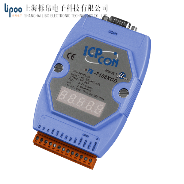 泓格科技_ICPDAS_ICPCON_I-7188XCD_可编程串口模块_大陆区代理商_上海栎帛电子科技有限公司