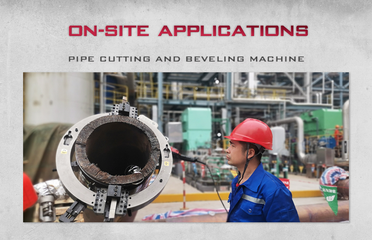 OD Mounted Pipe Cutting and Beveling Machine