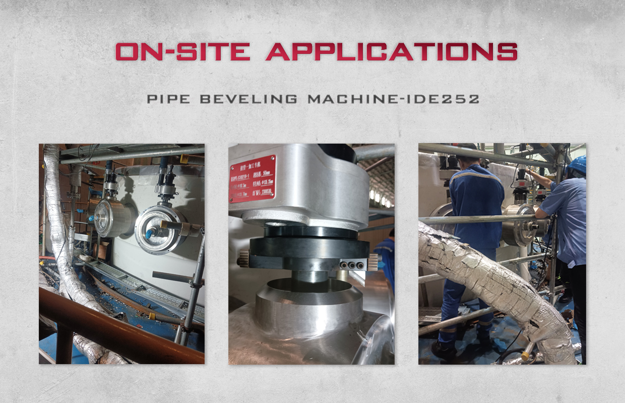 Beveling and Boring Threaded Pipes for Nuclear Power Plants