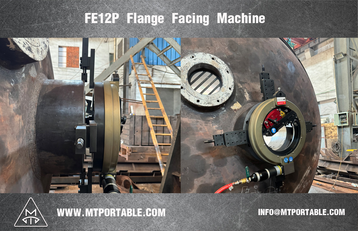 On-Site Flange Machining Solution | FE12 Flange Facing Machine by MT ...