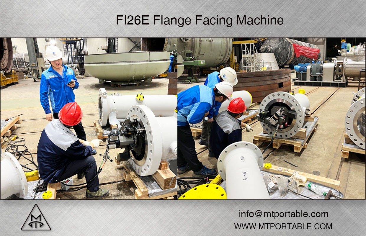 On-Site Flange Facing with MT Portable Machine at Sinochem Group