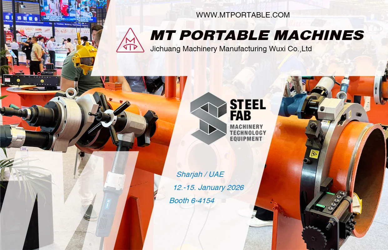 MT Portable Machine at STEEL FAB 2026: Flange Facing & Beveling