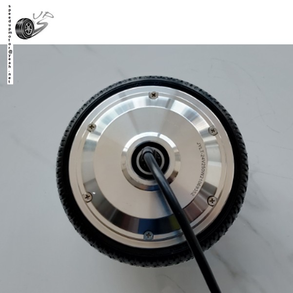 6.5Inch Solid Tyre Wheel Motor Geared,Brushless DC Motor,BLDC Powered ...