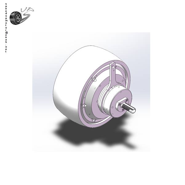 6 Inch Electromagnetic Brake Drive Wheel Motor | Speedup Power