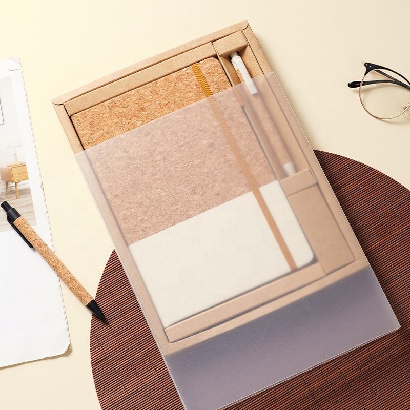 A5 90 Sheet Notebook Leather Cover School Ball Pen