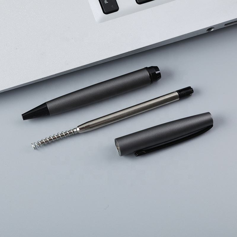 Metal Ballpoint Roller Pens 0.5mm Blue Ink Smooth Writing