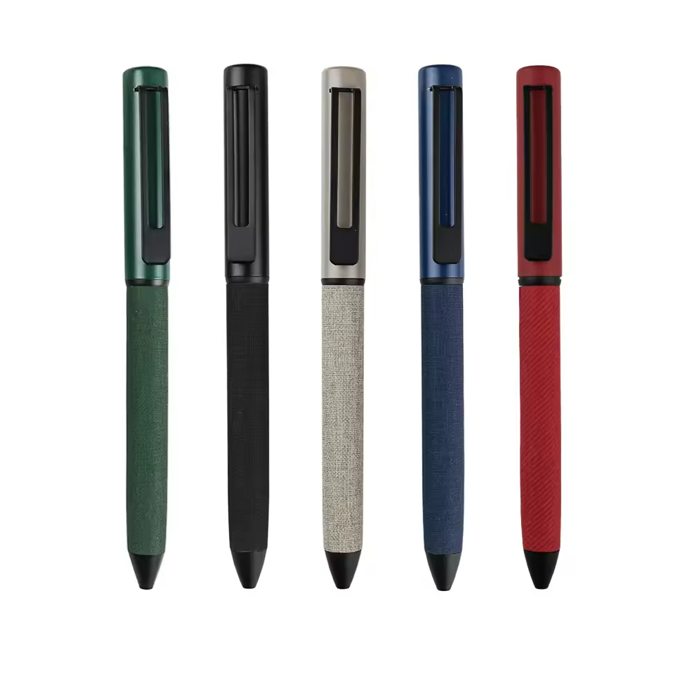 Bolígrafos de metal y tela de alta calidad de lujo