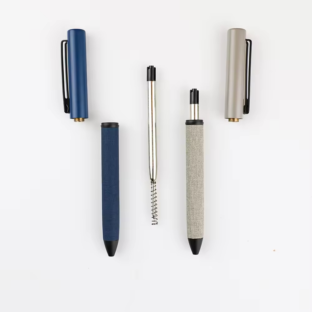 Luxury High Quality Metal and Fabric Ball Pens